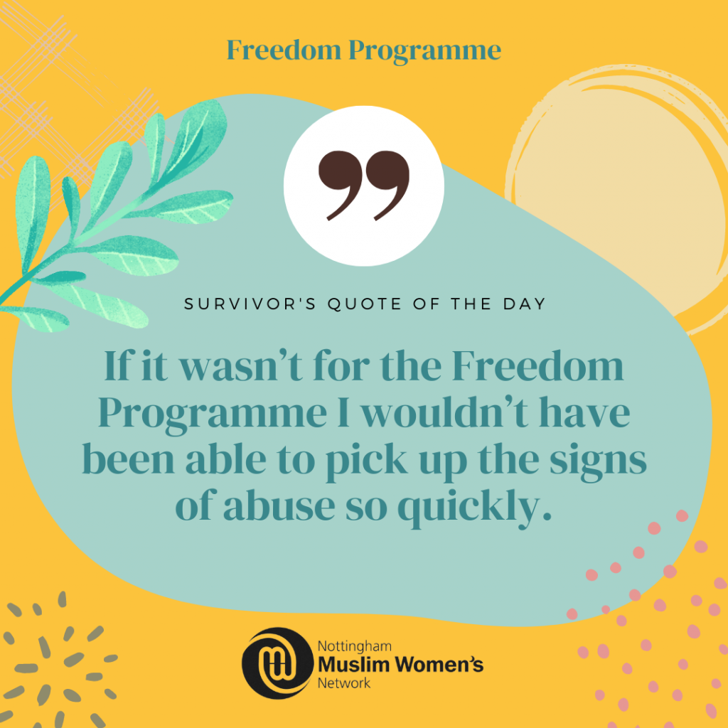 The Freedom Programme – Nottingham Muslim Women's Network