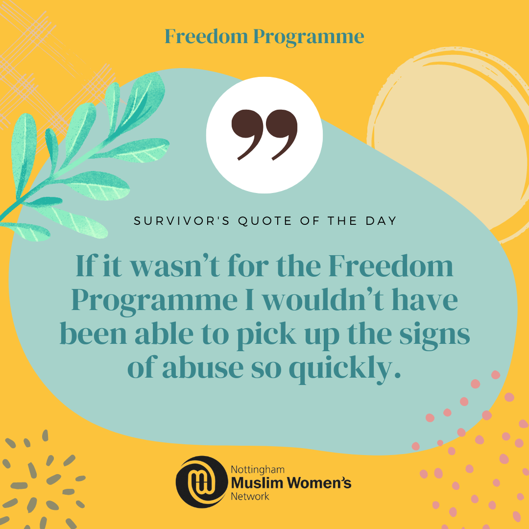 The Freedom Programme – Nottingham Muslim Women's Network