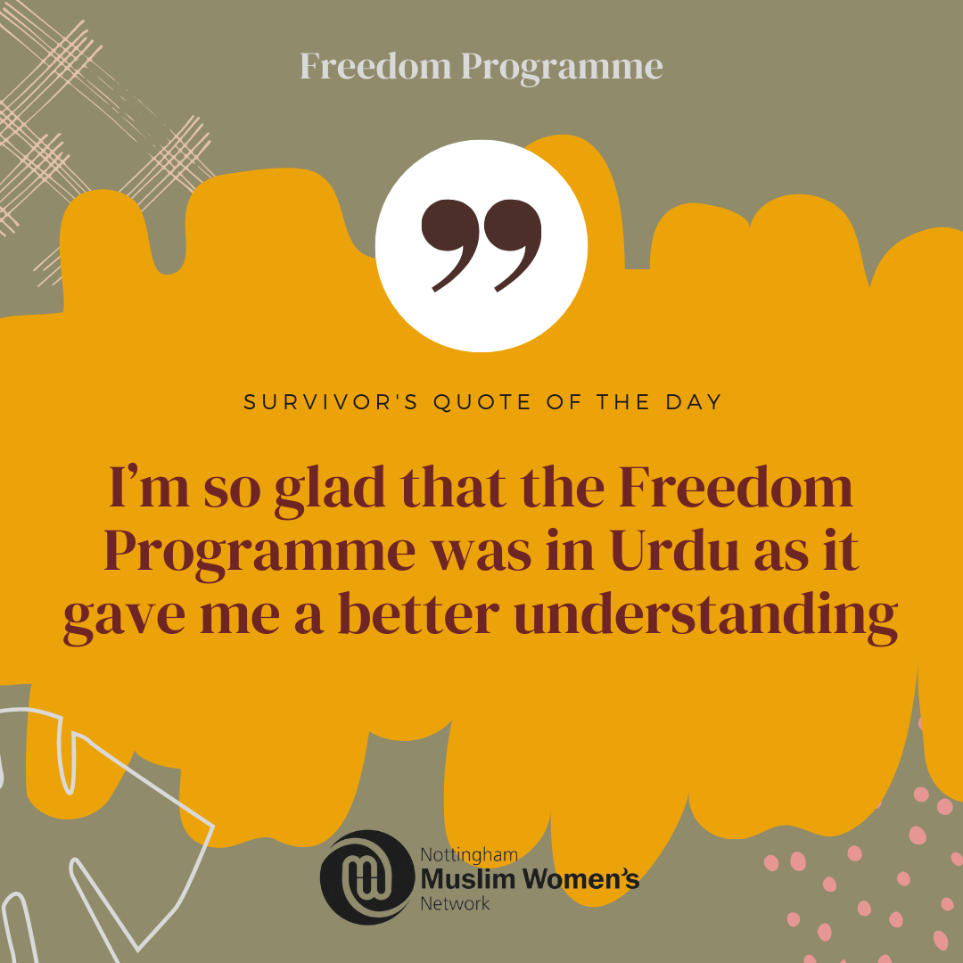 The Freedom Programme – Nottingham Muslim Women's Network