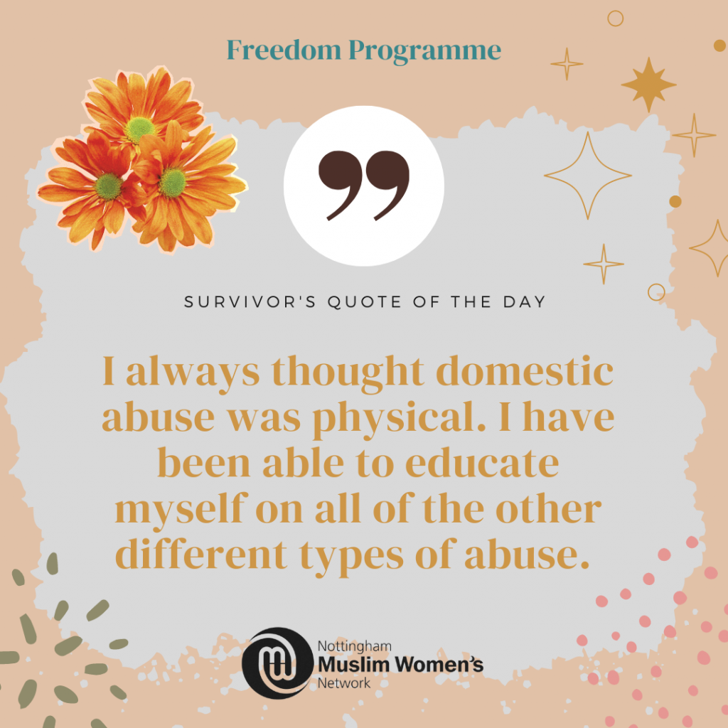 The Freedom Programme – Nottingham Muslim Women's Network
