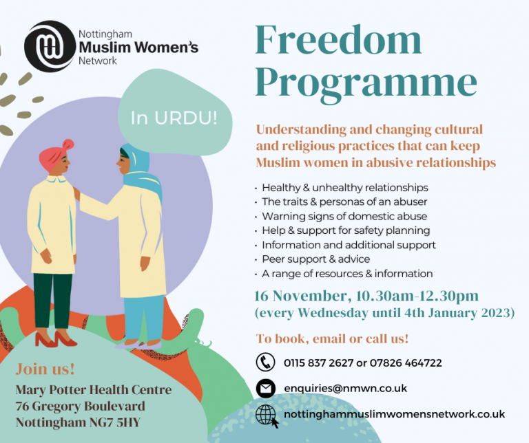 The Freedom Programme – Nottingham Muslim Women's Network