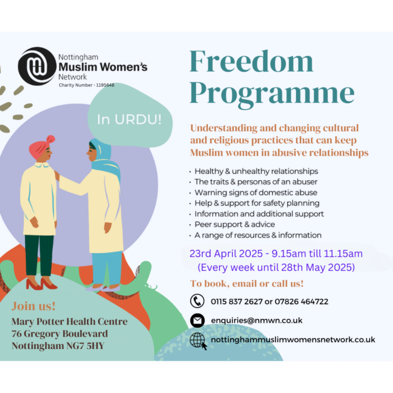 Current Programmes – Nottingham Muslim Women's Network